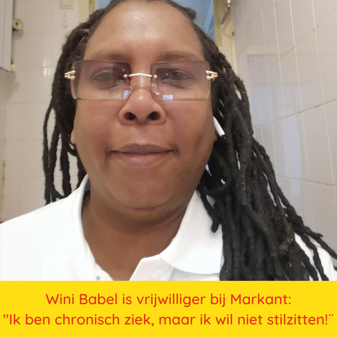 Wini Babel is al 7 jaar vrijwilliger bij Markant: "Ik ben chronisch ...
